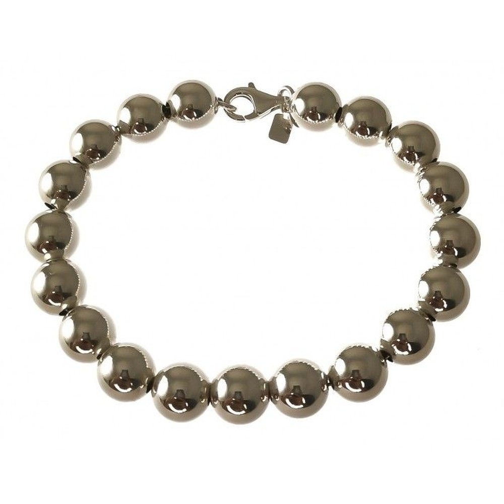 Pulsera Plata Bolas Maxi 10 mm – Kida Plata